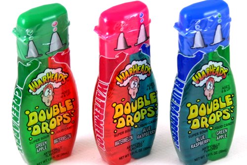 Amazon.com : Warheads Super Sour Double Drops Liquid Candy 1.01 Fluid ...