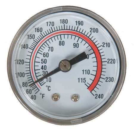 Amazon.com: Analog Panel Mt Thermometer, 40 to 240F : Industrial ...