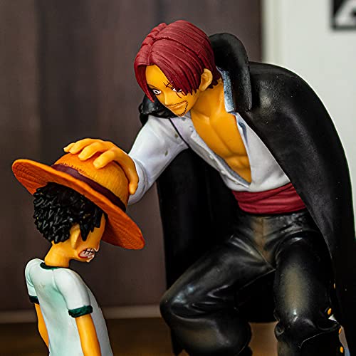 Buy Hilloly One Piece Shanks Luffy Figures Ornaments, 1 PCS One Piece ...