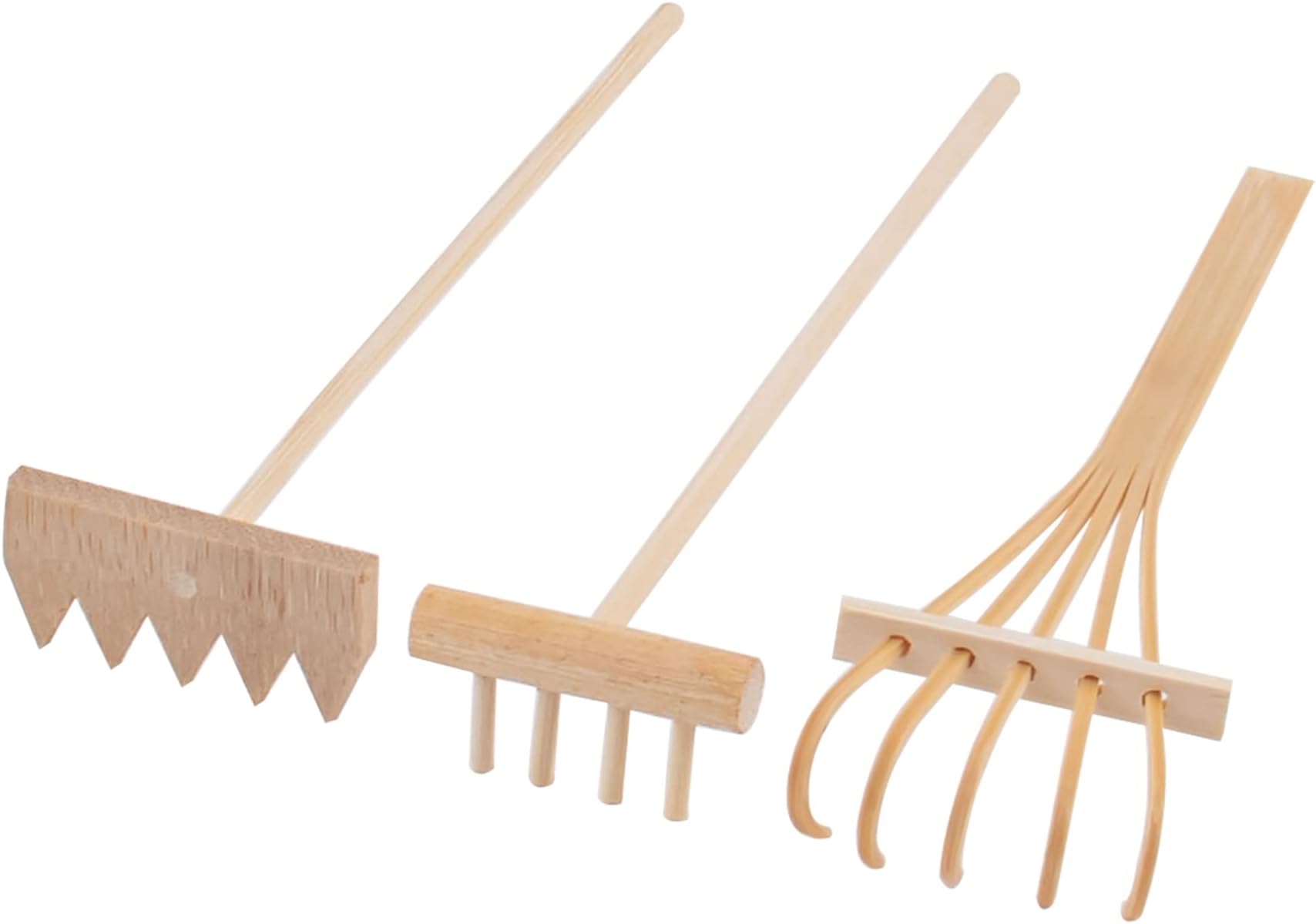Amazon.com : Large Zen Garden Rake Tool - 48" L 6 Tine Saw Tooth ...