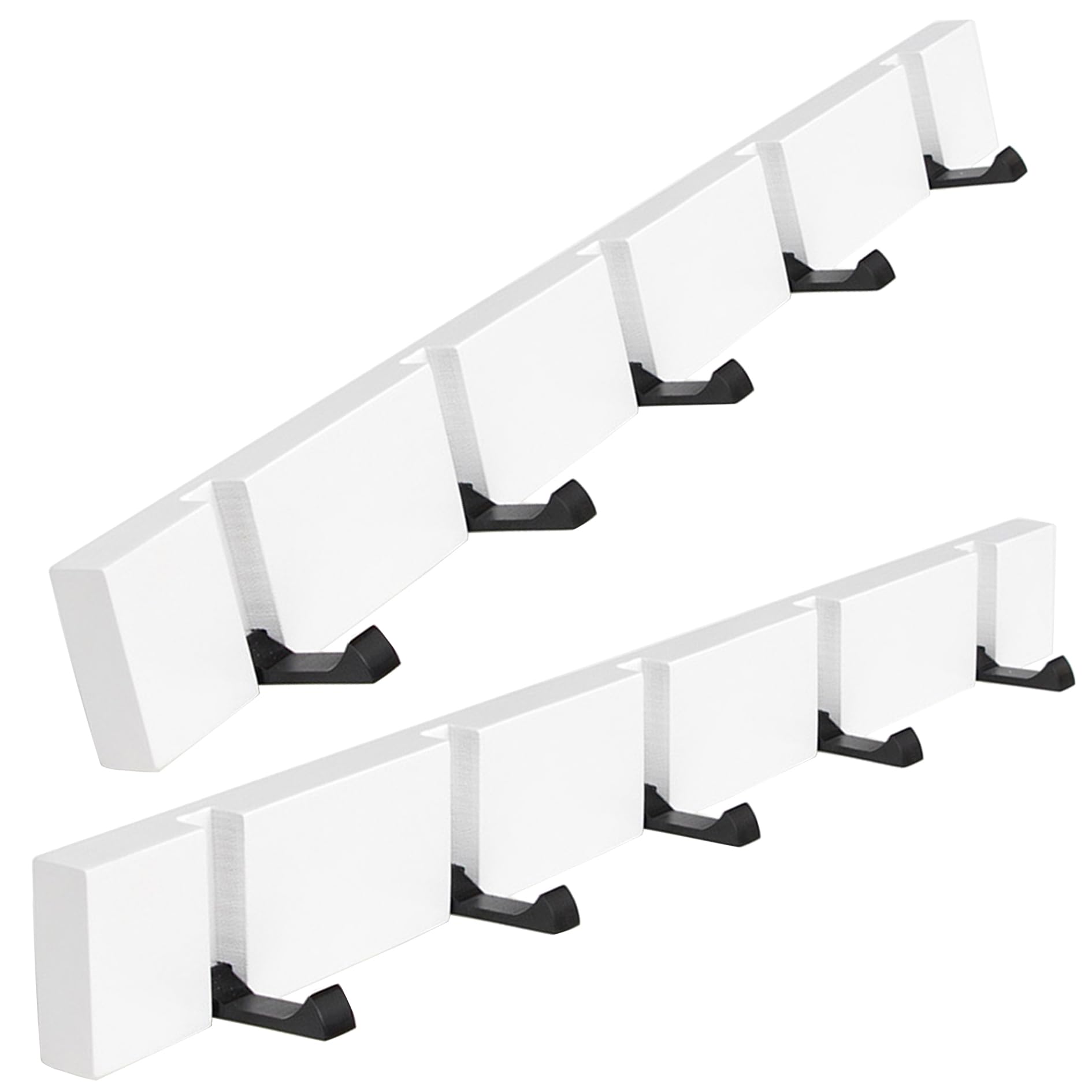 Snapklik.com : KYSMOTIC 2 Pack Wooden Wall Mounted Folding Rack
