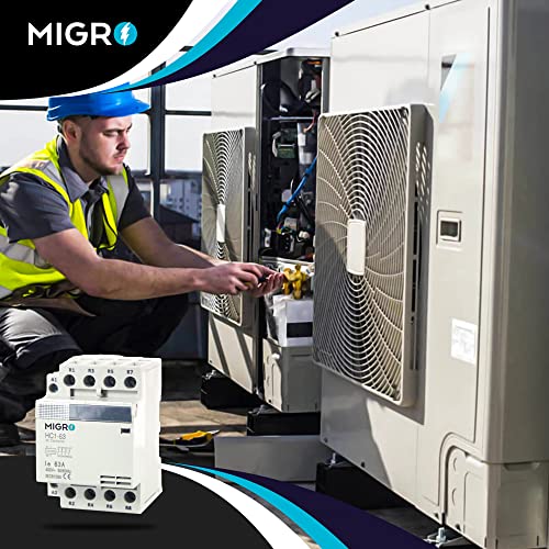 Snapklik.com : 4 Pole, 60 Amps, 110/120 VAC Normally Closed Coil Heavy ...