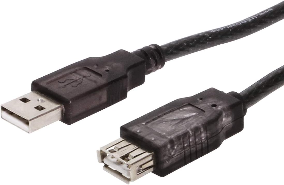 Amazon.com: USBGear 9ft. USB 2.0 Extension Translucent Braid Shielded ...