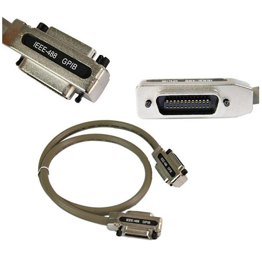IEEE-488 Interface Cable Metal Connector 2 Meter Instrument IEEE-488 ...