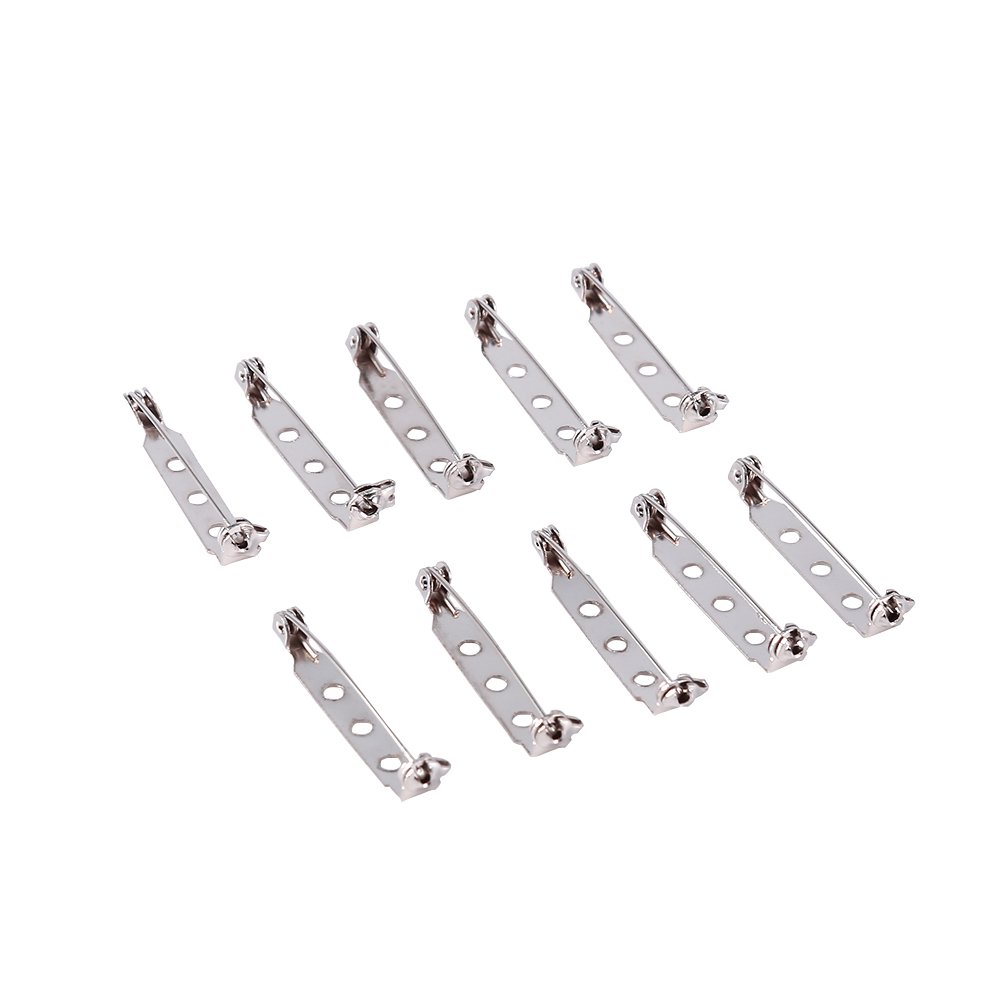 Amazon.com: 50Pcs/Pack Bar Pins Brooch Lock Brooch Pin Backs Safety ...