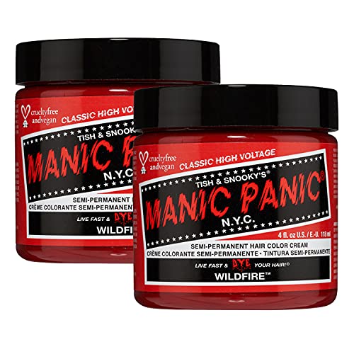 Amazon.com: MANIC PANIC Wildfire Red Hair Dye Classic 2PK