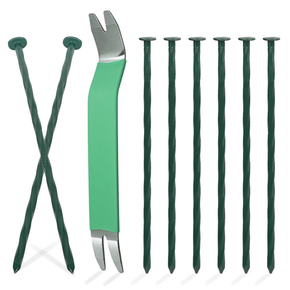 Amazon.com : Bakulyor 100 Pack Metal Landscape Stakes, 6 Inch ...