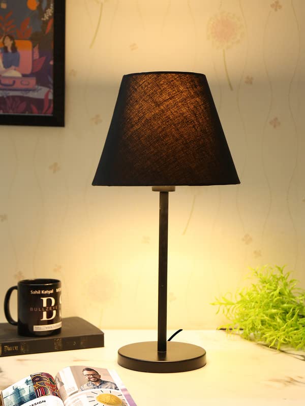 Buy BTR CRAFTS Black Metal Table Lamp, Side Table lamp for Bedroom ...