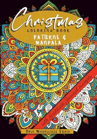 Amazon.com: Christmas Patterns & Mandala Coloring Book: Festive ...