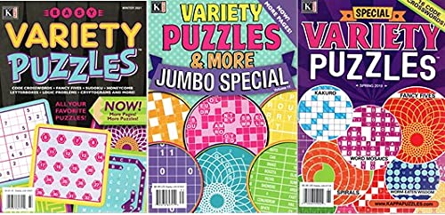 (Lot of 3) Kappa Variety Puzzle Books 2020 / 2021 + FREE Gift: Amazon ...