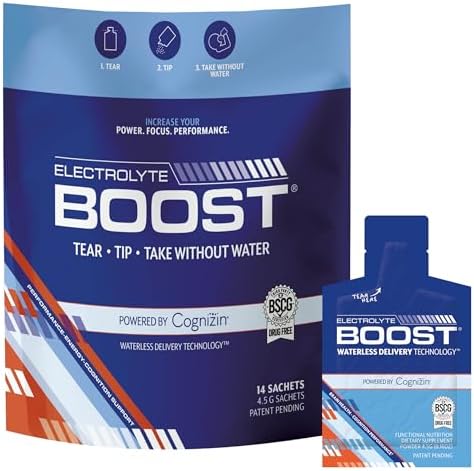 Amazon.com: ELECTROLYTE BOOST Electrolyte Powder Packets with Cognizin ...