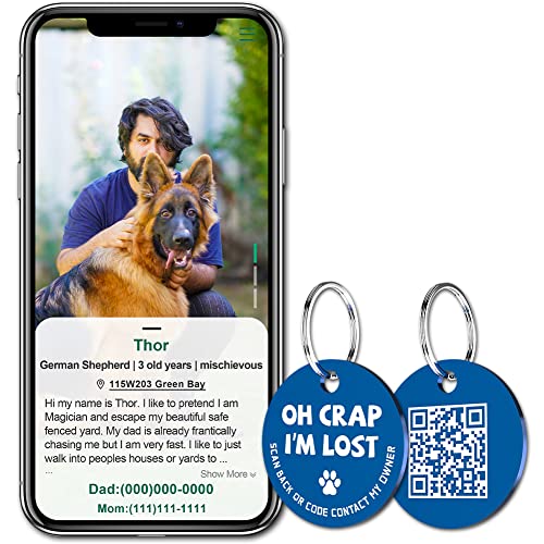 QR Code Pet ID Tags - Buy Online