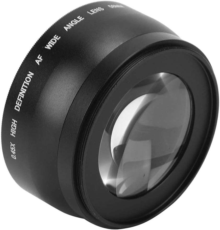 58mm Camera Wide Angle Lens, 0.45X Wide Angle Macro Lens Universal for ...