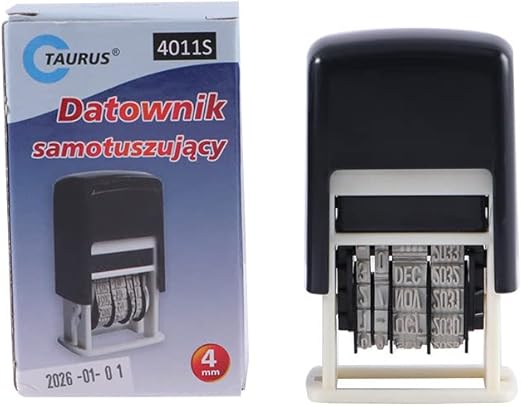 Amazon.com : Date Stamps 1PC Self-Inking English Date Seal Mini Words ...