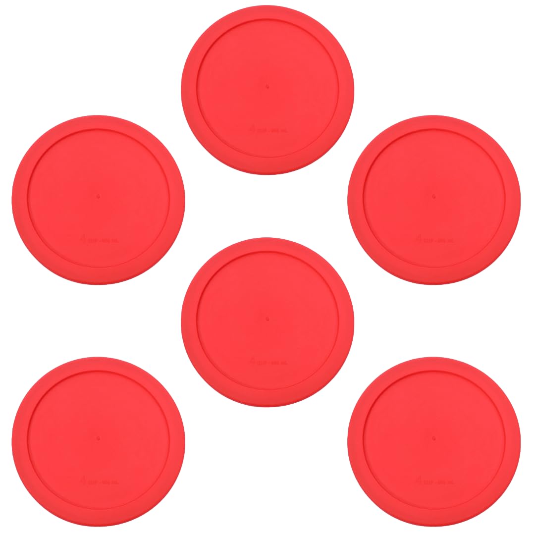 Amazon.com: CIBI Food Storage Container Lids (6 Cups, Red - 6PK ...
