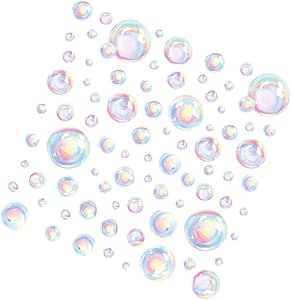 Amazon.com: Zerodeko Bubble Wall Decal Stickers: Decorative Bubbles ...