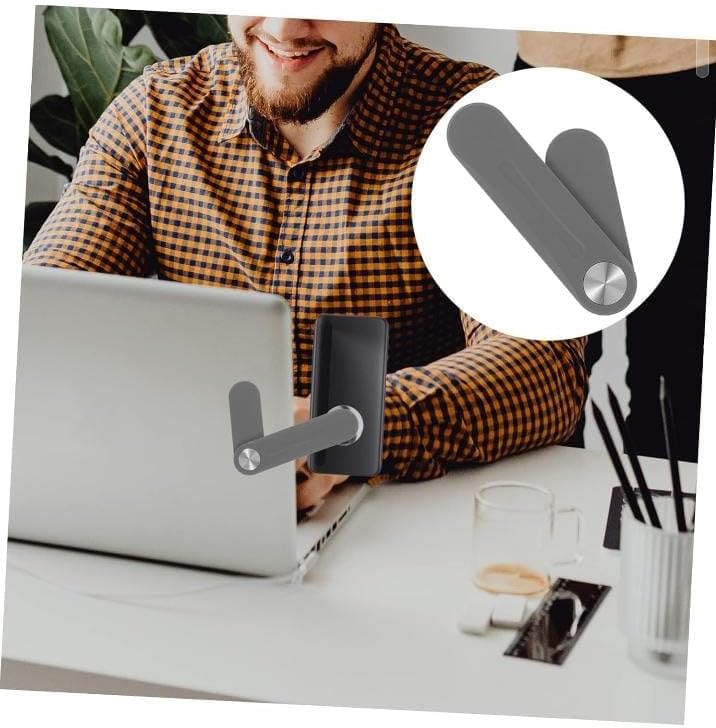 Amazon.com: Laptop Phone Holder, Laptop or Desktop Monitor Side Mount ...