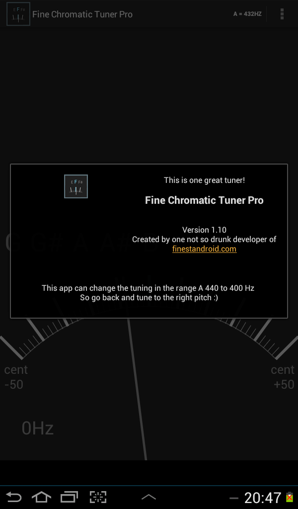 Fine Chromatic Tuner Pro - App on Amazon Appstore