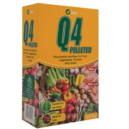 Vitax Q4 Pelleted Fertiliser 900g box - Fertiliser for fruit vegetables ...