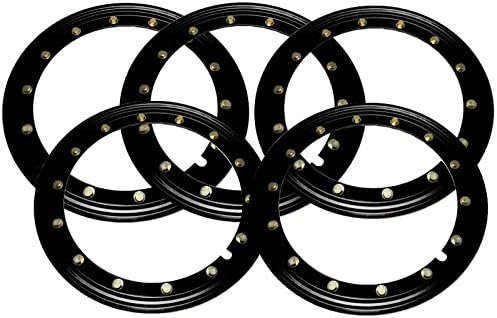 Amazon.com: BILLET4X4 Simulated Beadlock Rings 15 inch - Black (Set of ...