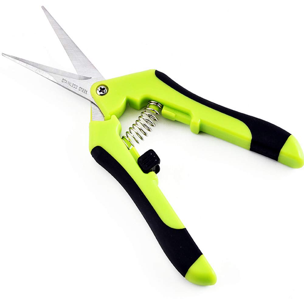 2PCS Hand Pruner Pruning Plant Shears with Straight Stainless Steel ...