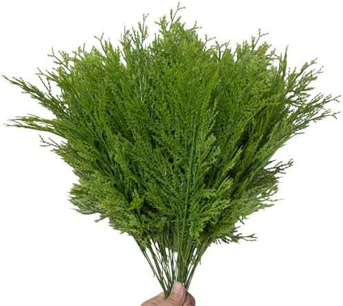 Amazon.com: Frosted Artificial Cedar Pine Branches 16.5" Christmas ...