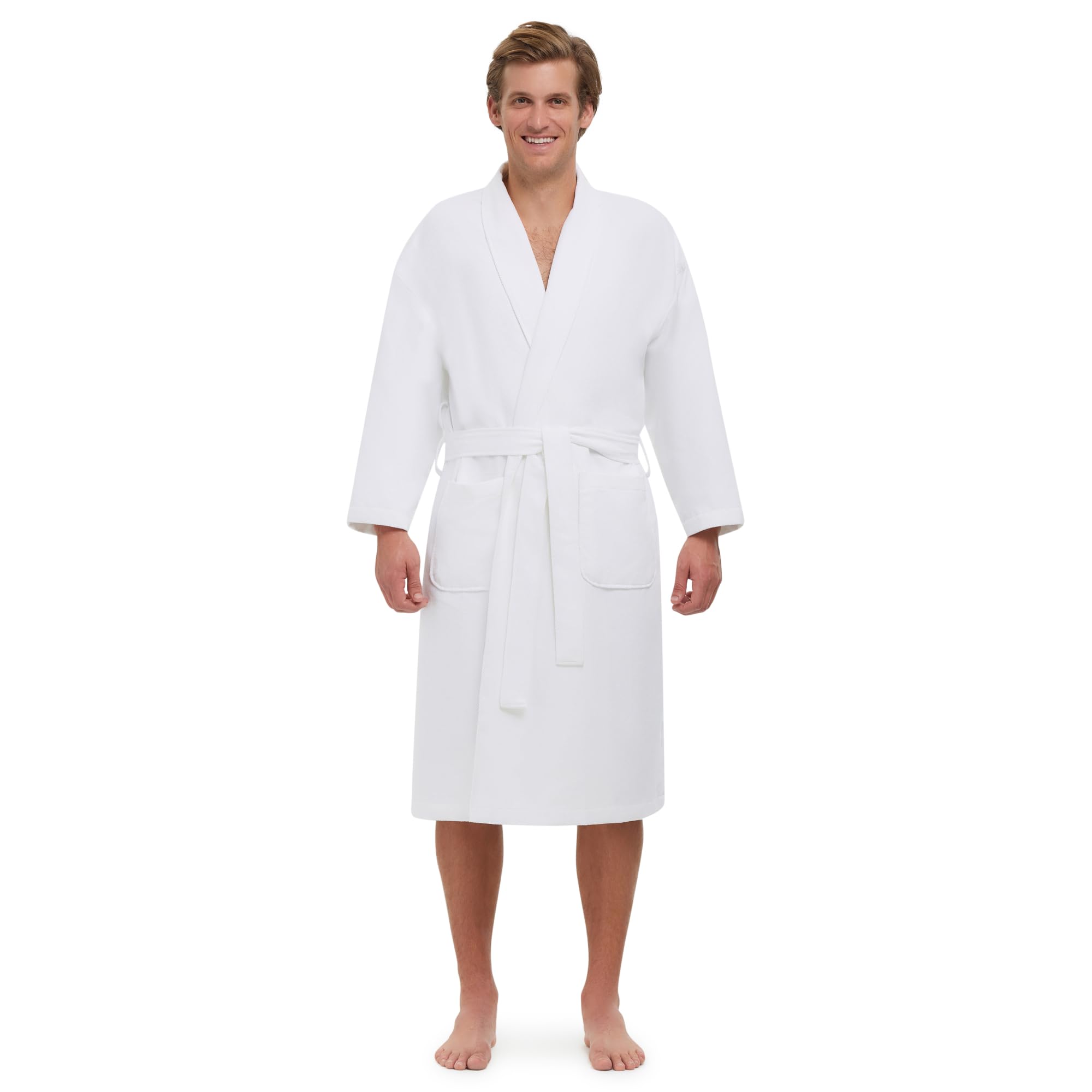 Snapklik.com : MONARCH Chamois Microfiber Shawl Hotel Robe For Men Or ...