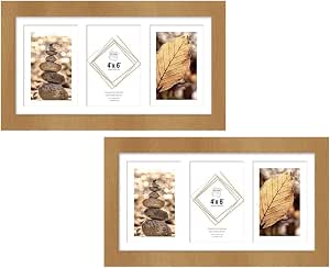 M1SS Multi 3 Aperture Picture Frame with Mount for 6x4 Inches Pictures ...