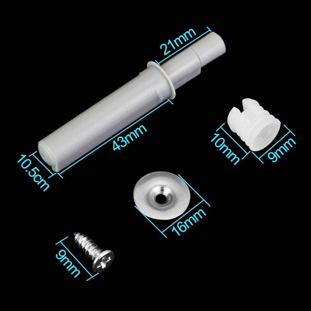 KLYNGTSK 10 PCS Push to Open Magnetic Push Latches System Damper Latch ...