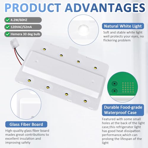 Snapklik.com : W11043011 Refrigerator Freezer LED Light Module ...