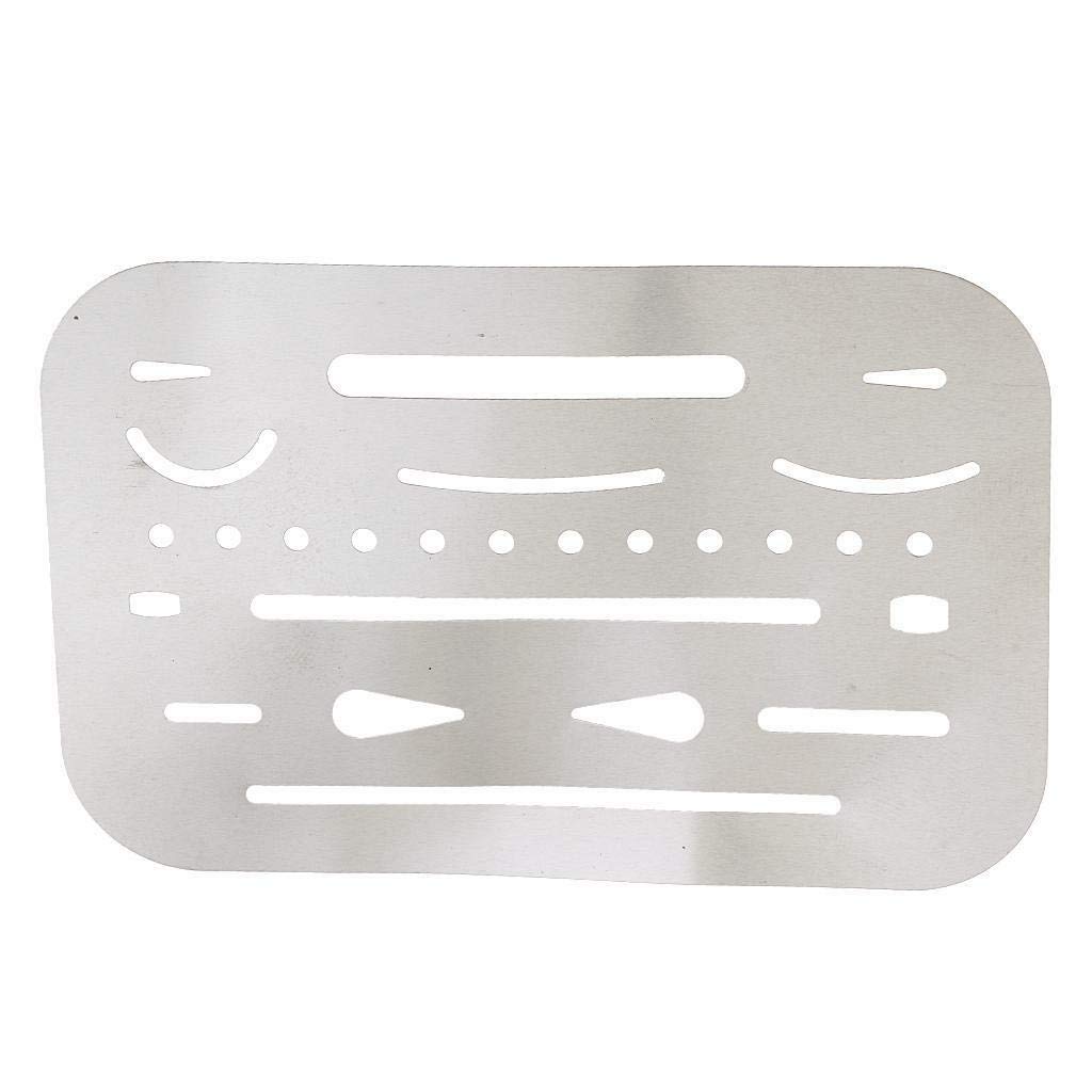 3NH® 3.7"x2.4" Flexible Metal Drafting Erasing Shield Precision Drawing ...