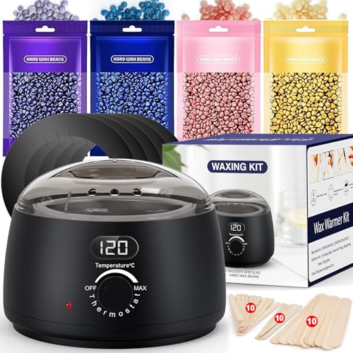 Chauffe Cire Epilation Kit D'épilation à la cire: Appareil a Cire avec ...