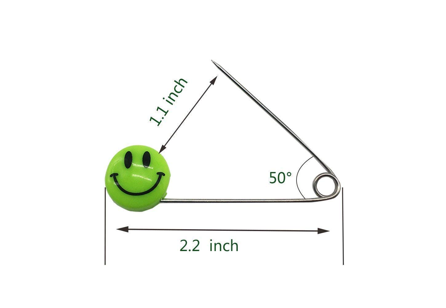 Snapklik.com : YQBOOM 50PCS Safety Pins Child Proof Safety Pin, Candy ...