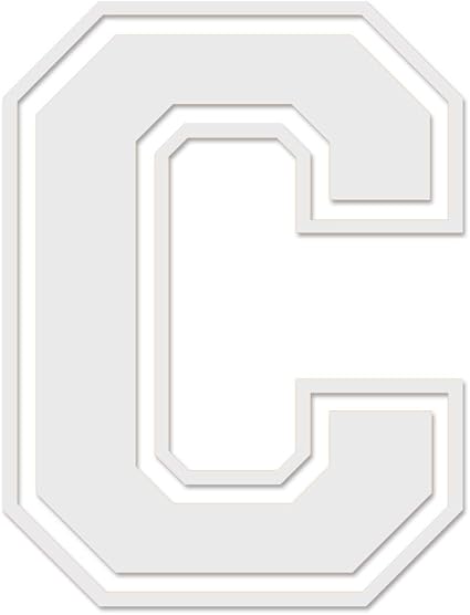 Amazon.com: Letter C Varsity- Vinyl Decal for Outdoor Use on Cars, ATV ...