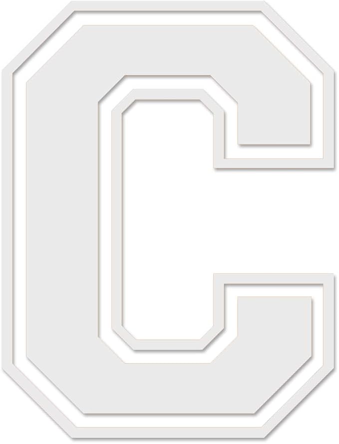 Amazon.com: Letter C Varsity- Vinyl Decal for Outdoor Use on Cars, ATV ...