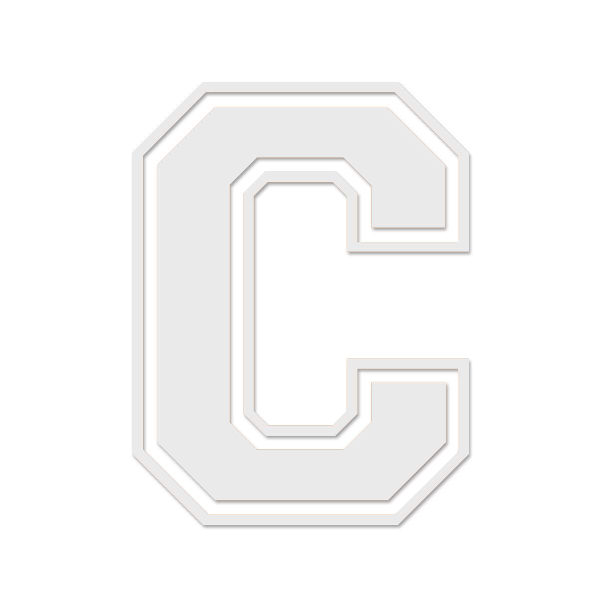 Amazon.com: Letter C Varsity- Vinyl Decal for Outdoor Use on Cars, ATV ...