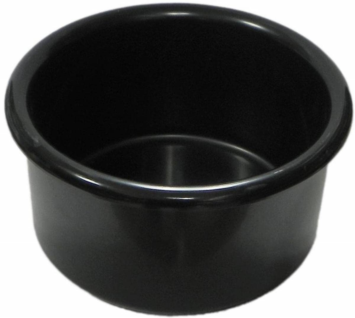 Snapklik.com : Crock-Style Black Plastic Bird Dish 28 Oz