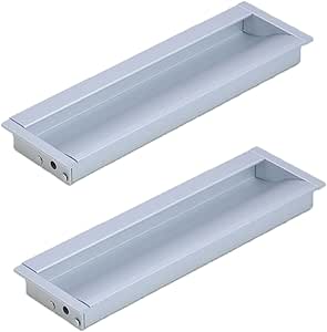 IBOWZ Kitchen Cupboard Handle 2 Pcs Flush Sliding Door Pull Handles ...