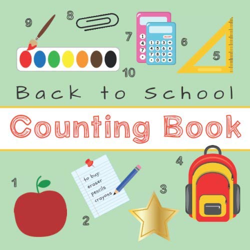 Back to School Counting Book: A Fun Activity Book For 2-5 Year Olds ...
