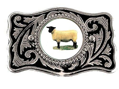 Amazon.com: SUFFOLK SHEEP RAM LAMB WESTERN 4H BELT BUCKLE : Handmade ...