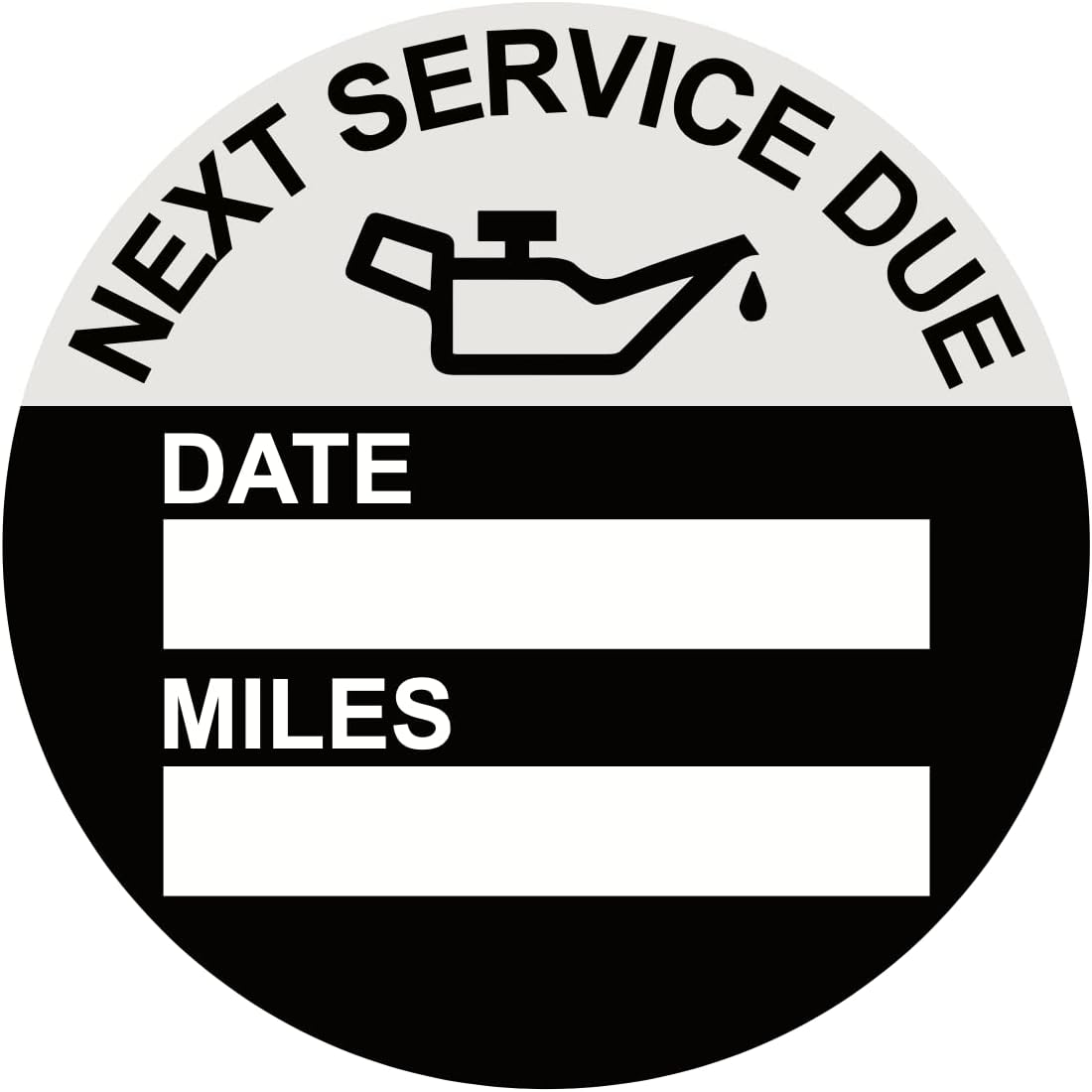 Amazon.com : Oil Change Stickers Static Cling,2 inch 60pcs Square ...