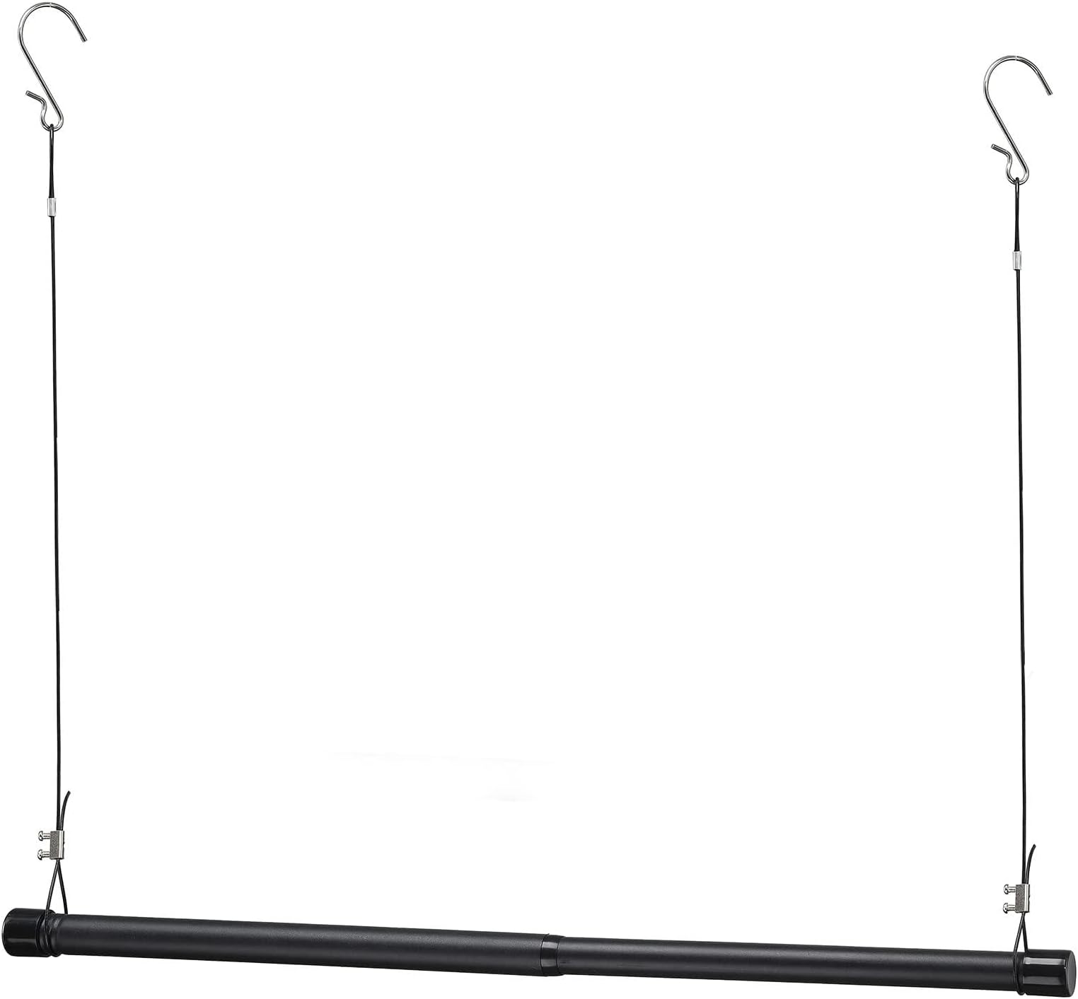 Amazon.com: Hanging Closet Rod, Length and Height Adjustable Closet ...