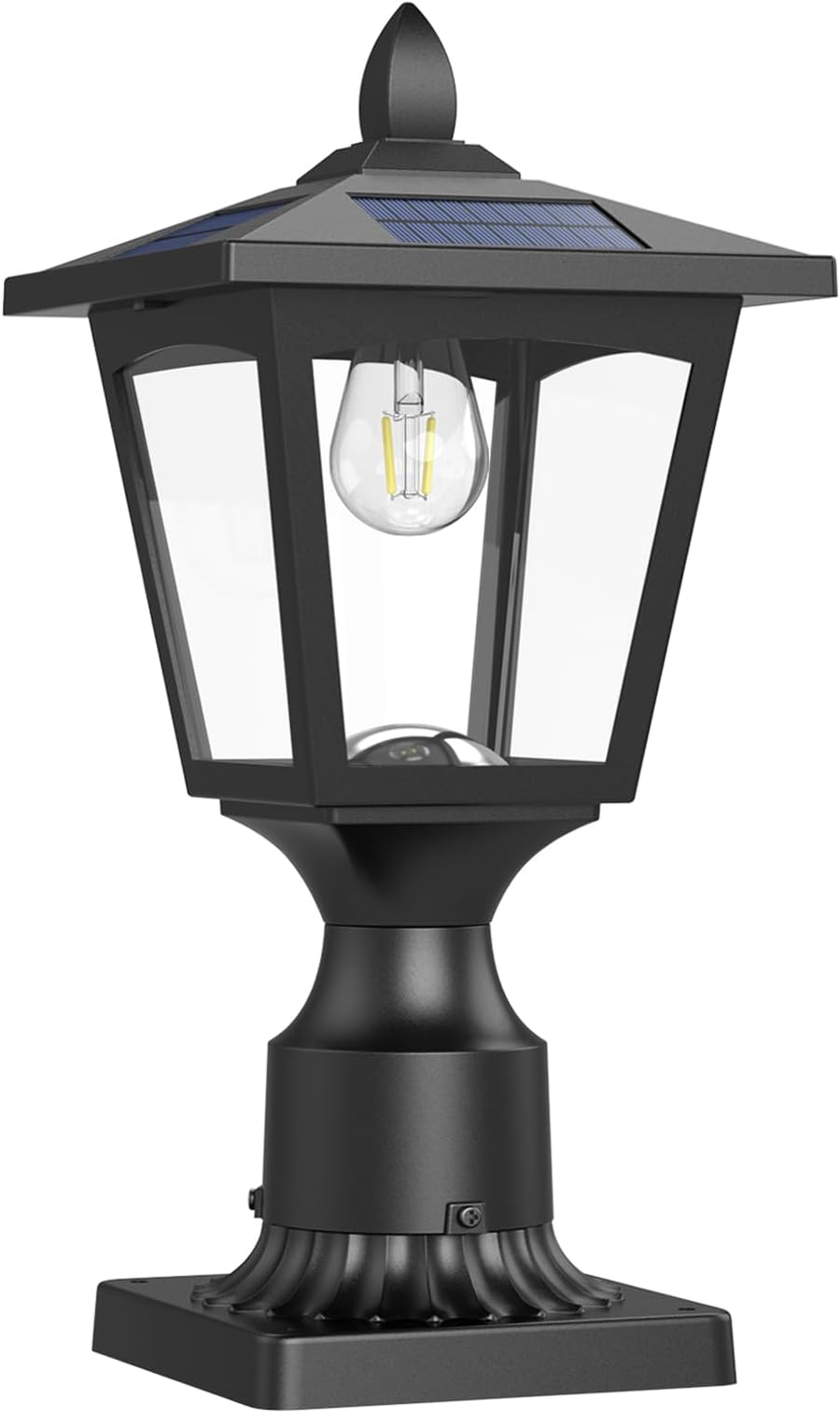 Greluna Solar Post Lights Outdoor, Solar Lamp Post Lights for Pathway ...