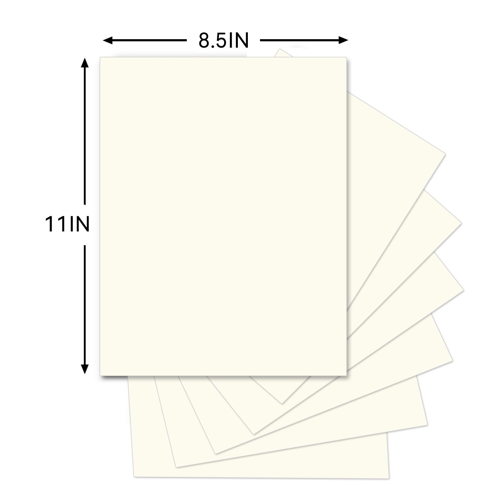 Snapklik.com : 25Sheets Ivory Cardstock Paper, 8.5 X 11 Card Stock For ...