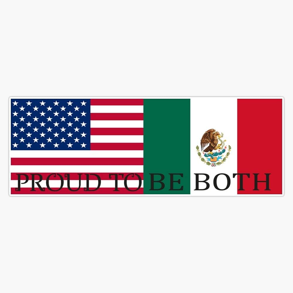 usa mexican flags vinyl decal wall laptop bumper sticker 5 try again ...