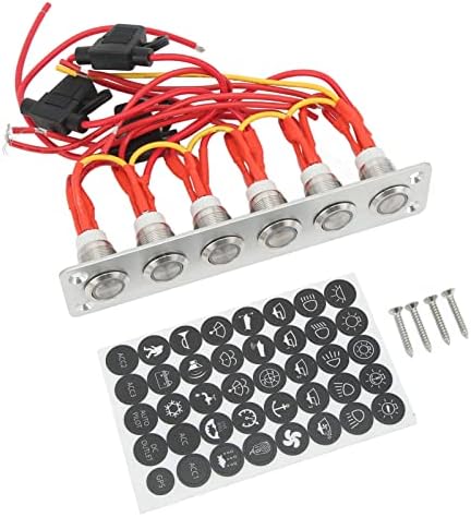 Marine Boat Switch Panel Waterproof 6 Speed Stainless Steel Switch ...