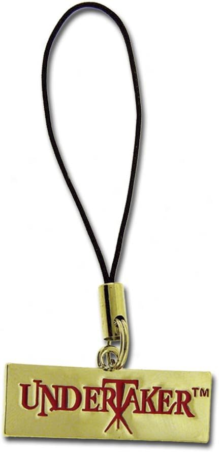 Amazon.com: Licensed Silver WWE Cellphone Charm of Undertaker Text in ...