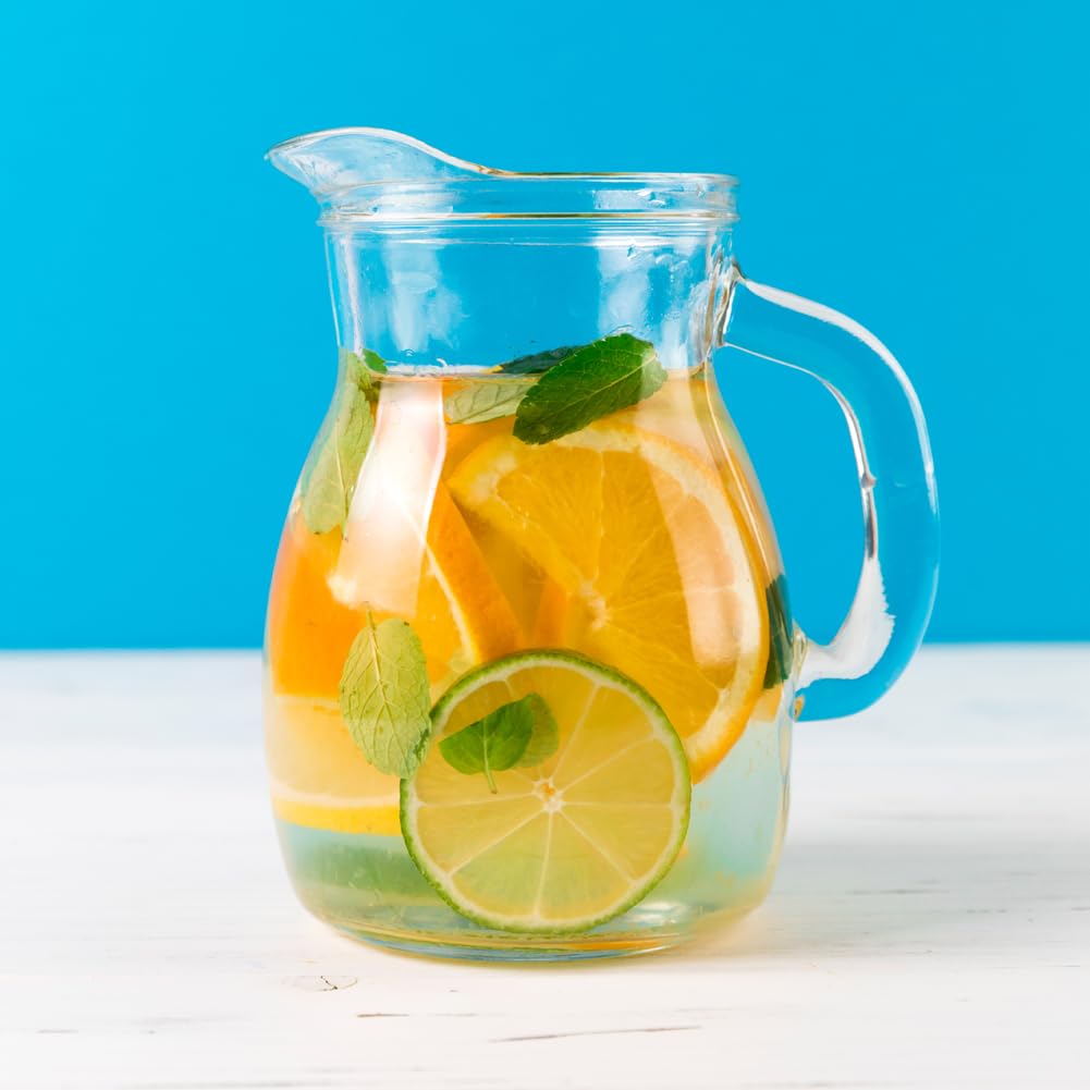 Small Glass Jug Glass Carafe Water Jug Glass Jug with Handle 500 ml ...