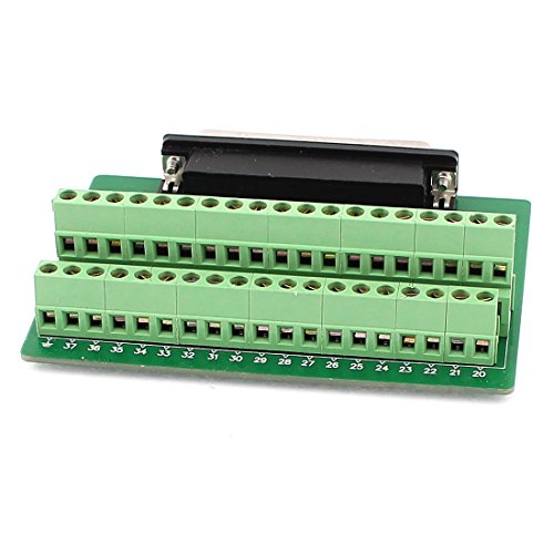 sourcingmap DB37 D-SUB Female Adapter to 37 Pin Port Terminal Screw ...