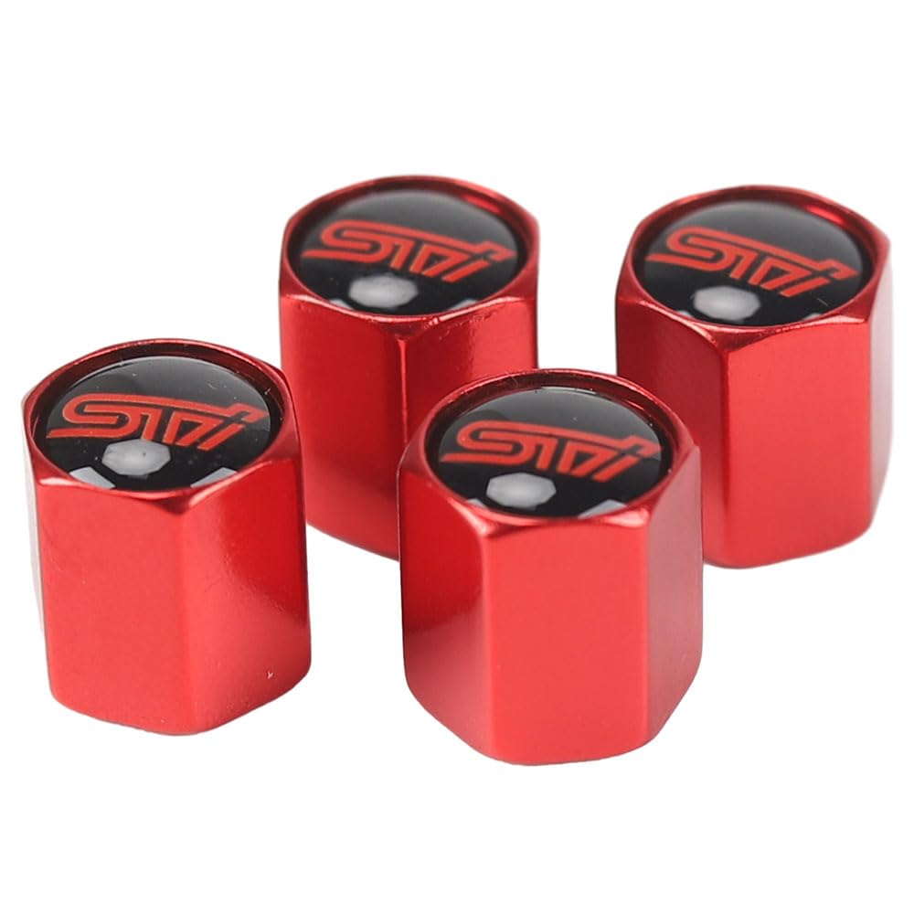 Amazon | LEXLEYS スバル STIに適用 専用設計 アルミ製バルブキャップ タイヤバルブ エアバルブキャップ 高級合金 防腐性 防盗 耐酸化性 防水 防塵 長期風化を防ぐ 装着 ...